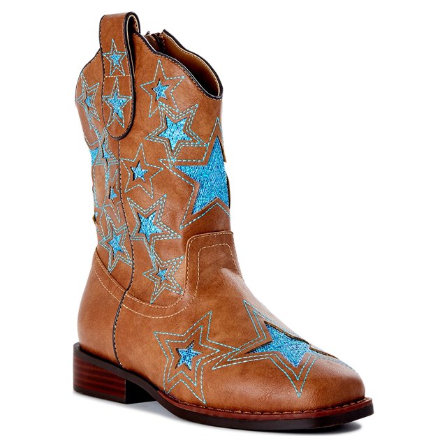 Shop Wonder Nation Little & Big Girls Western Boots, Sizes 13-6 - Great ...