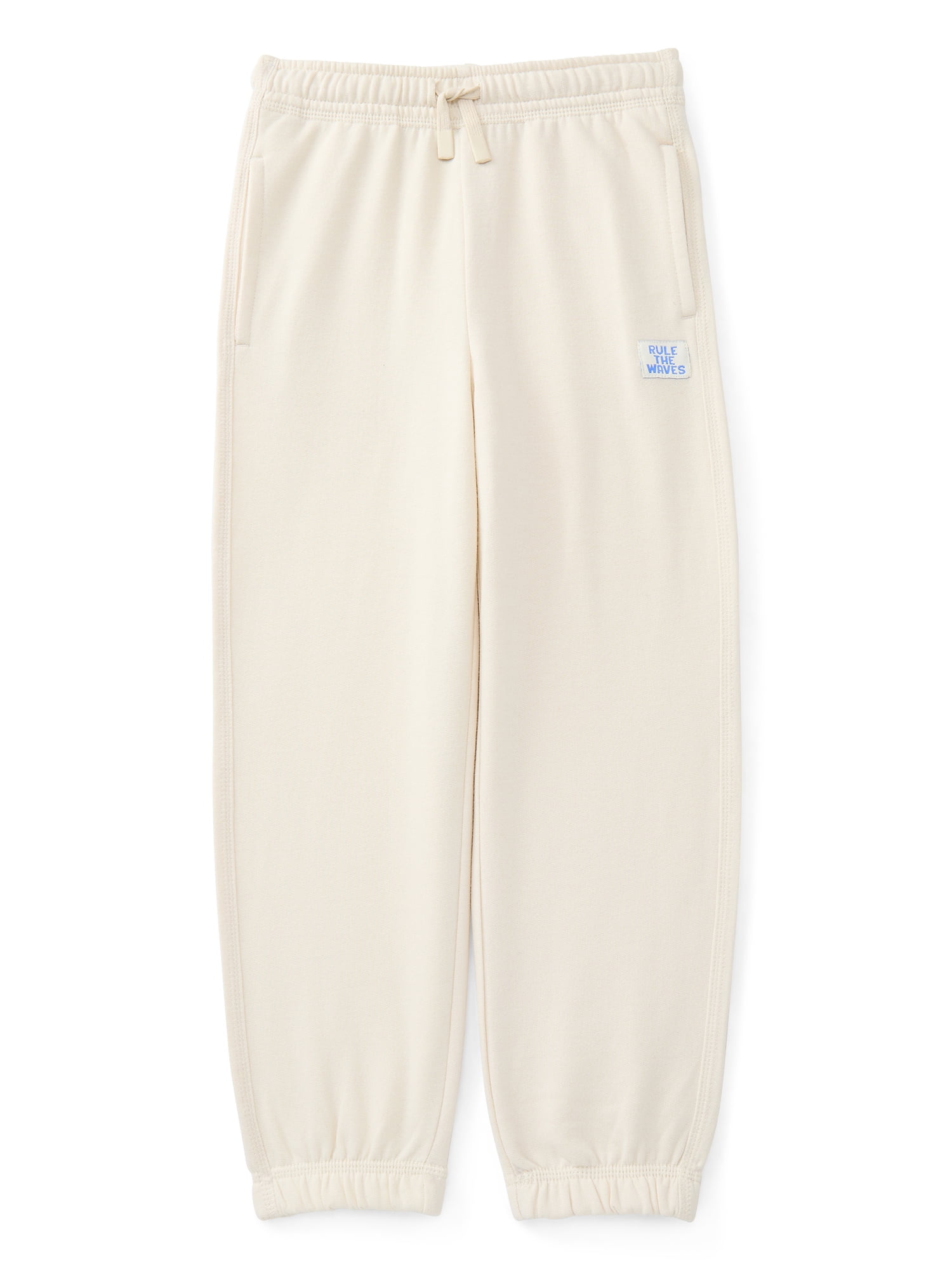 Wonder Nation Little Boys Lightweight Fleece Jogger Pants, Sizes 4-10 ...