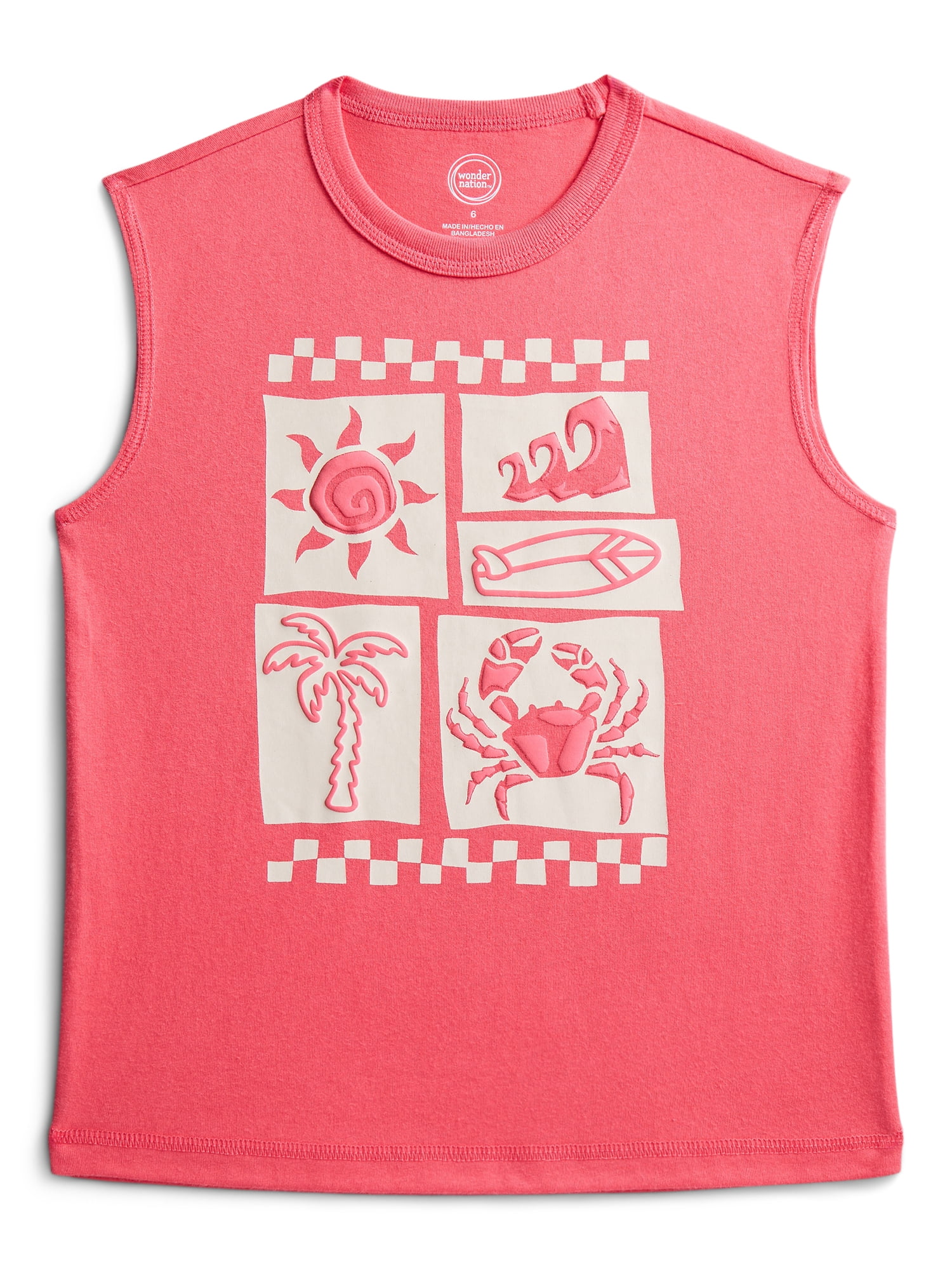 Wonder Nation Little Boys Graphic Tank Top, Sizes 4-10 - Walmart.com