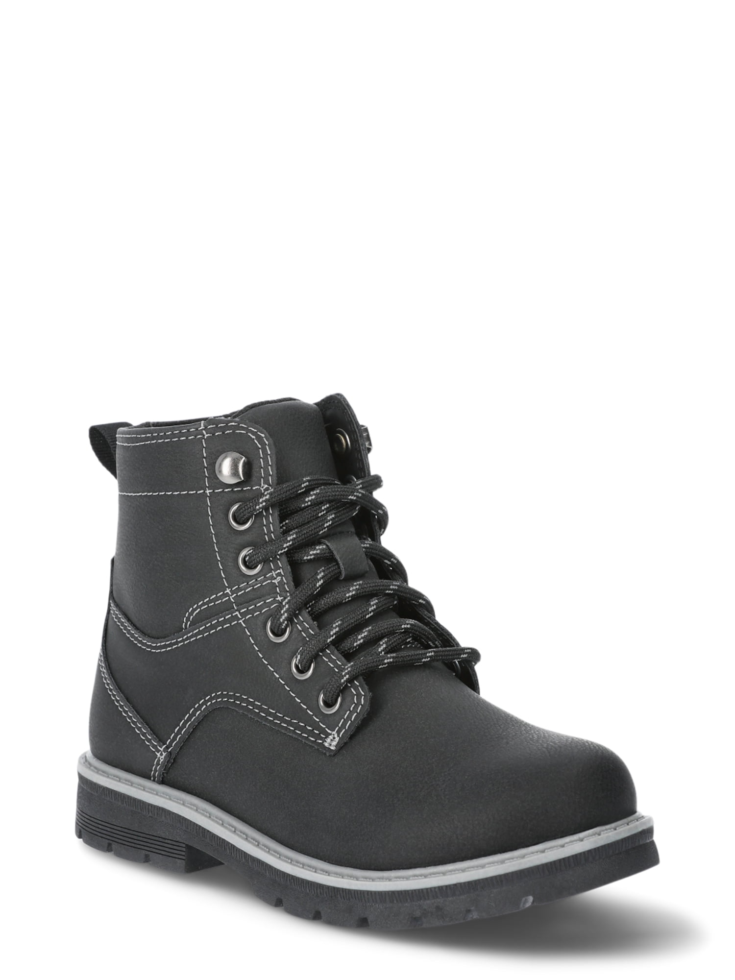 Wonder Nation Boys Lug Sole Hiking Boots - Versatile, Durable, Water ...