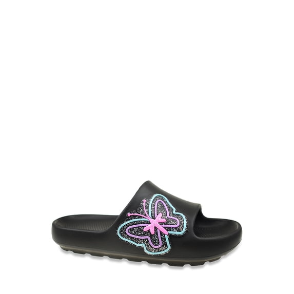 Wonder Nation Little Girl And Big Girl Icon Eva Slide Sandals - Walmart.com