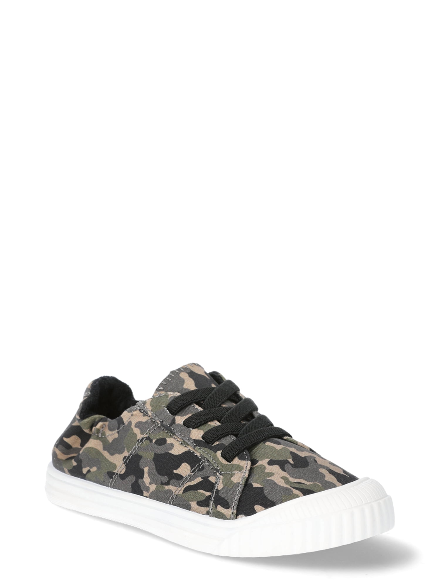 Wonder Nation Bump Toe Sneakers - Comfy Canvas Shoes Girls - Walmart.com