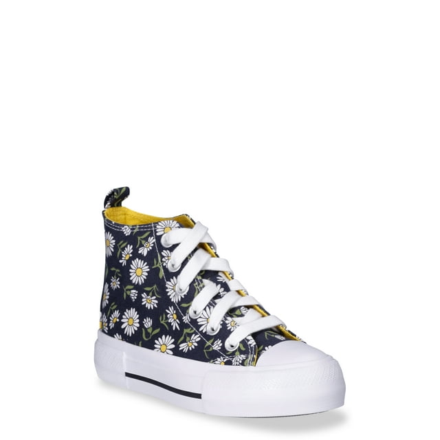 Wonder Nation Little Girls and Big Girls Platform High Top Sneakers ...