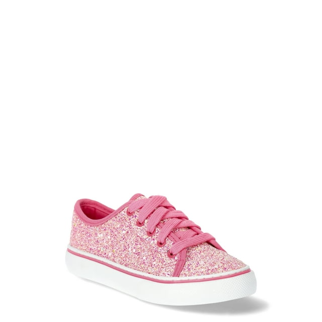 Wonder Nation Girls Canvas Skate Sneakers, Sizes 13-6 - Walmart.com