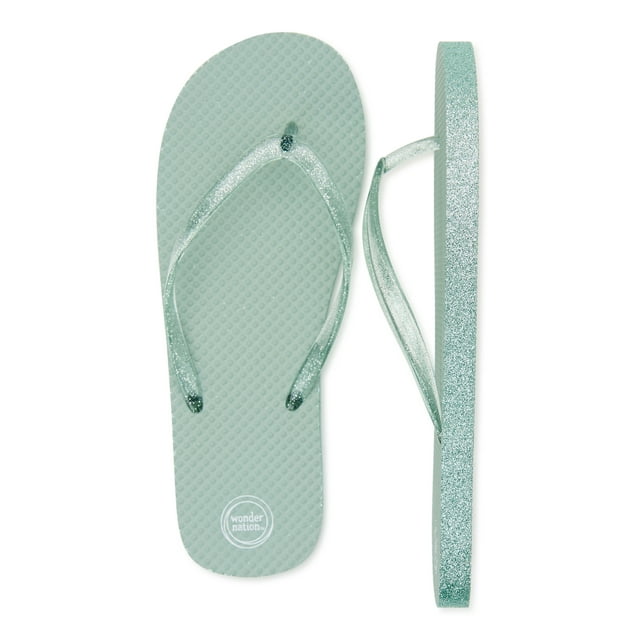 Wonder Nation Little Girl & Big Girl Flip Flops - Walmart.com