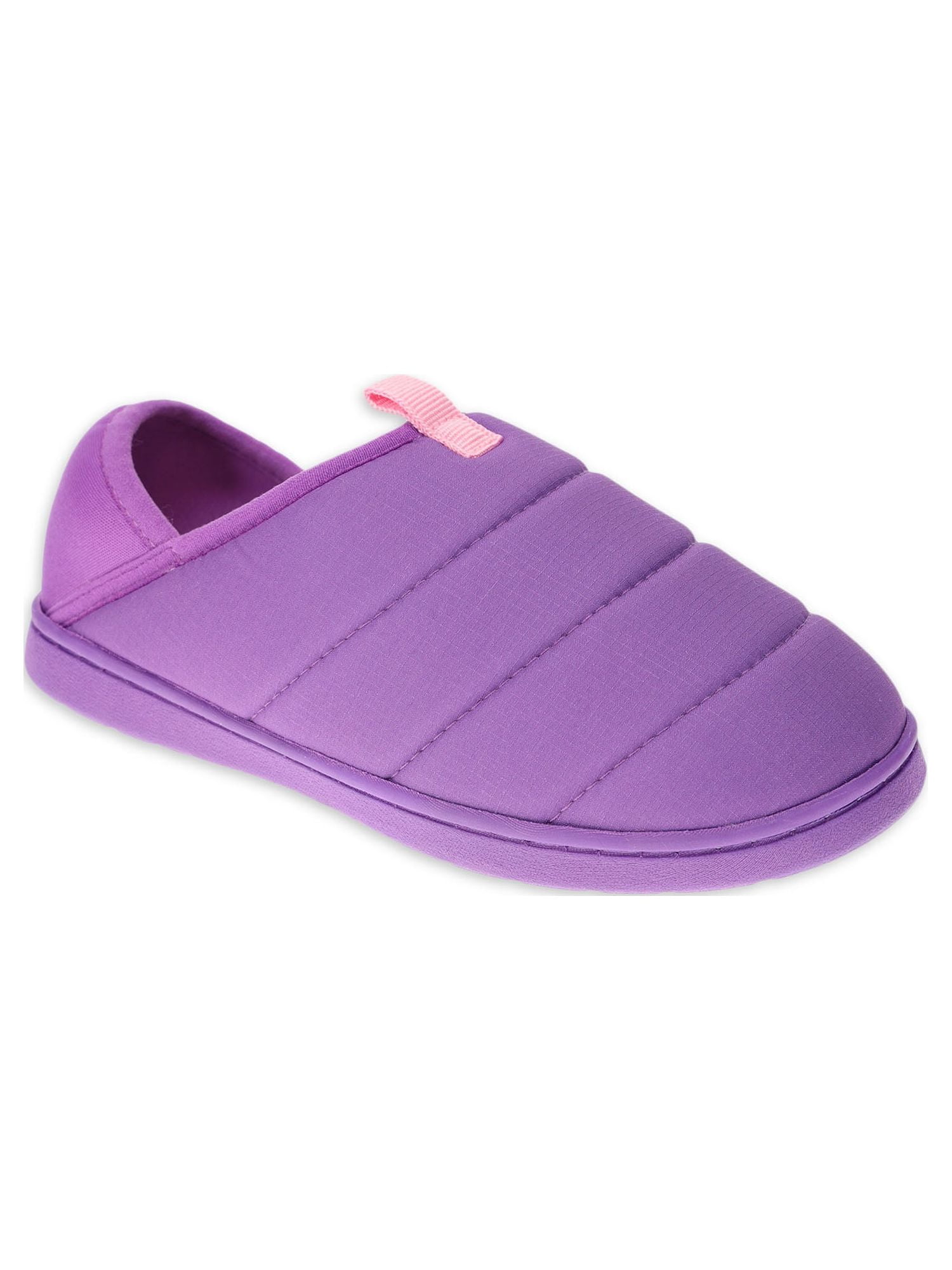 Wonder Nation Little Girl & Big Girl Puffer Slipper, Sizes 13/1-6 ...