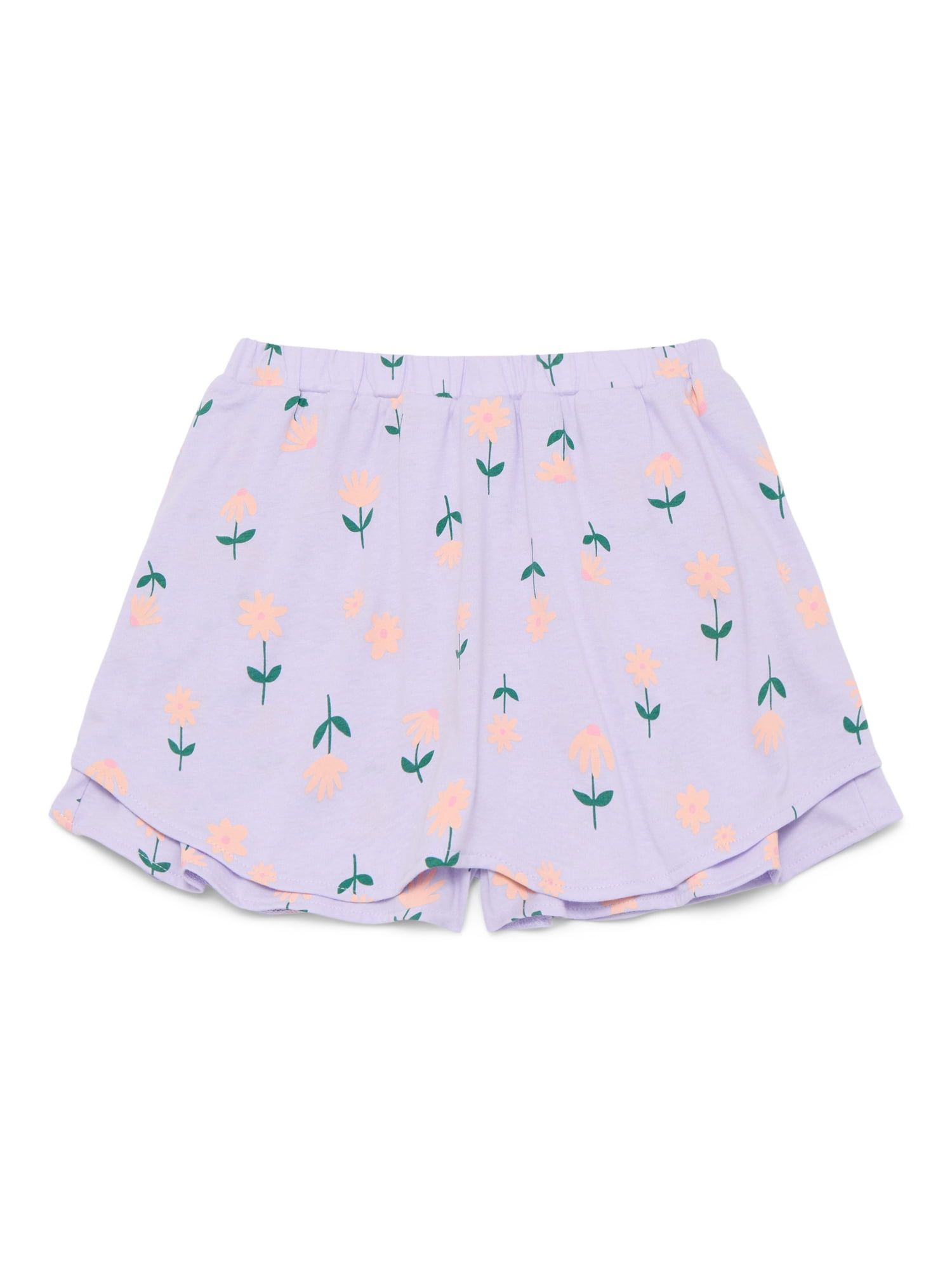 Wonder Nation Little Girls Ruffle Scooter Skirt, Sizes 4-10 - Walmart.com