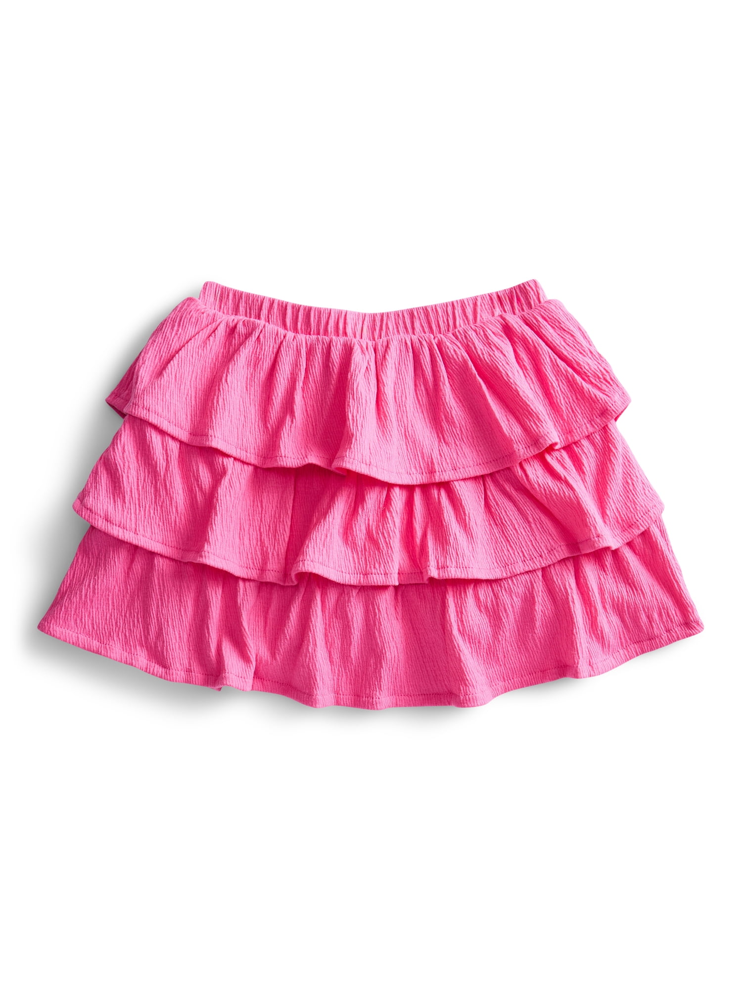 Wonder Nation Girls Tiered Scooter Skirt, Sizes 4-10 - Walmart.com