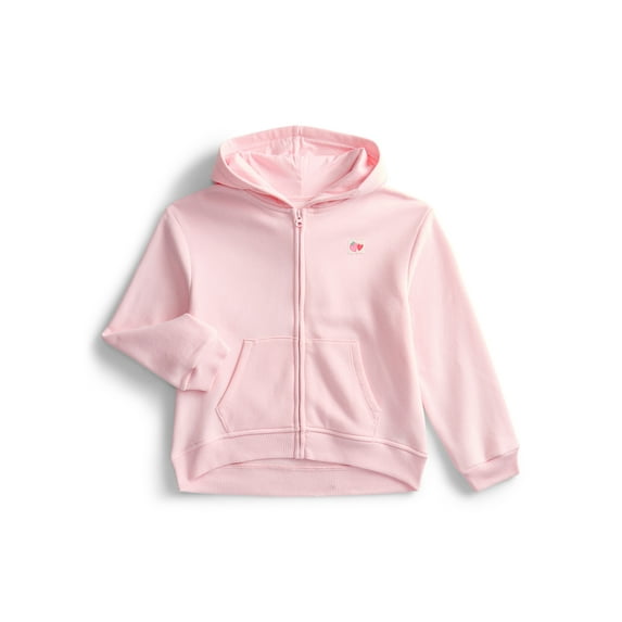 Wonder Nation Girls Graphic Zip Hoodie, Sizes 4-10 - Walmart.com