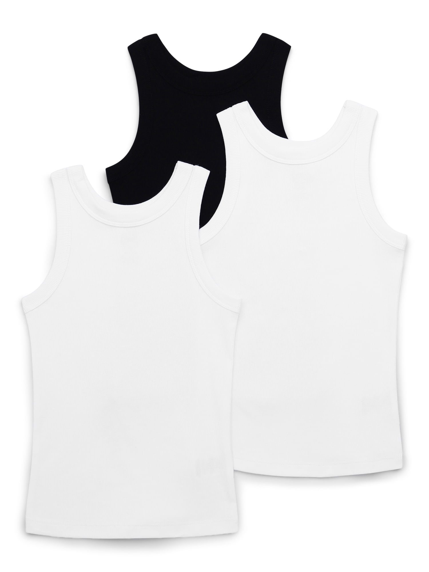 Wonder Nation Kid Tough 3-Pack Girls Tank Top Sizes 4-18 Plus ...