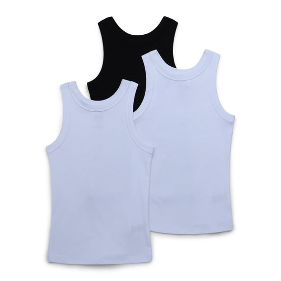 Wonder Nation Kid Tough 3-Pack Girls Tank Top Sizes 4-18 Plus Soft ...