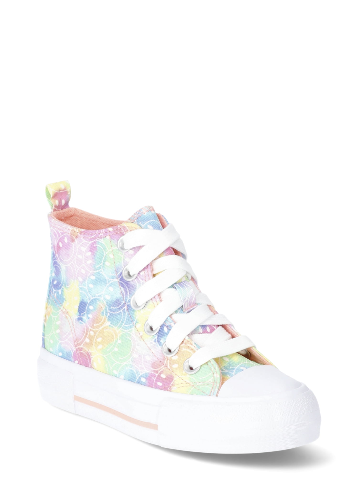 Wonder Nation Girls Platform High Top Sneakers Sizes 13-6 Canvas Rubber ...