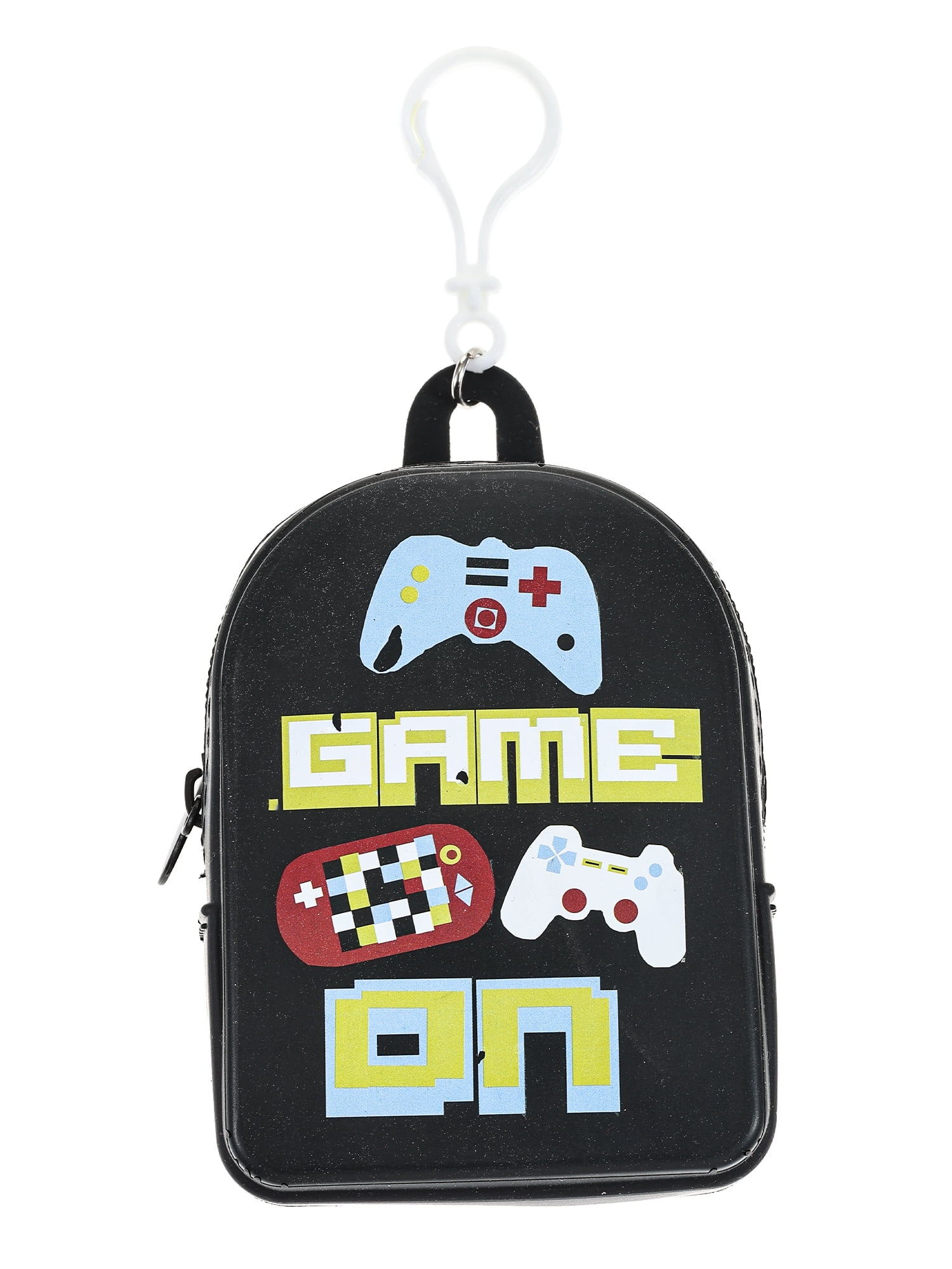 "Wonder Nation Mini-Backpack Keychain, Black, Game On Design, 5.5""x3.5 ...