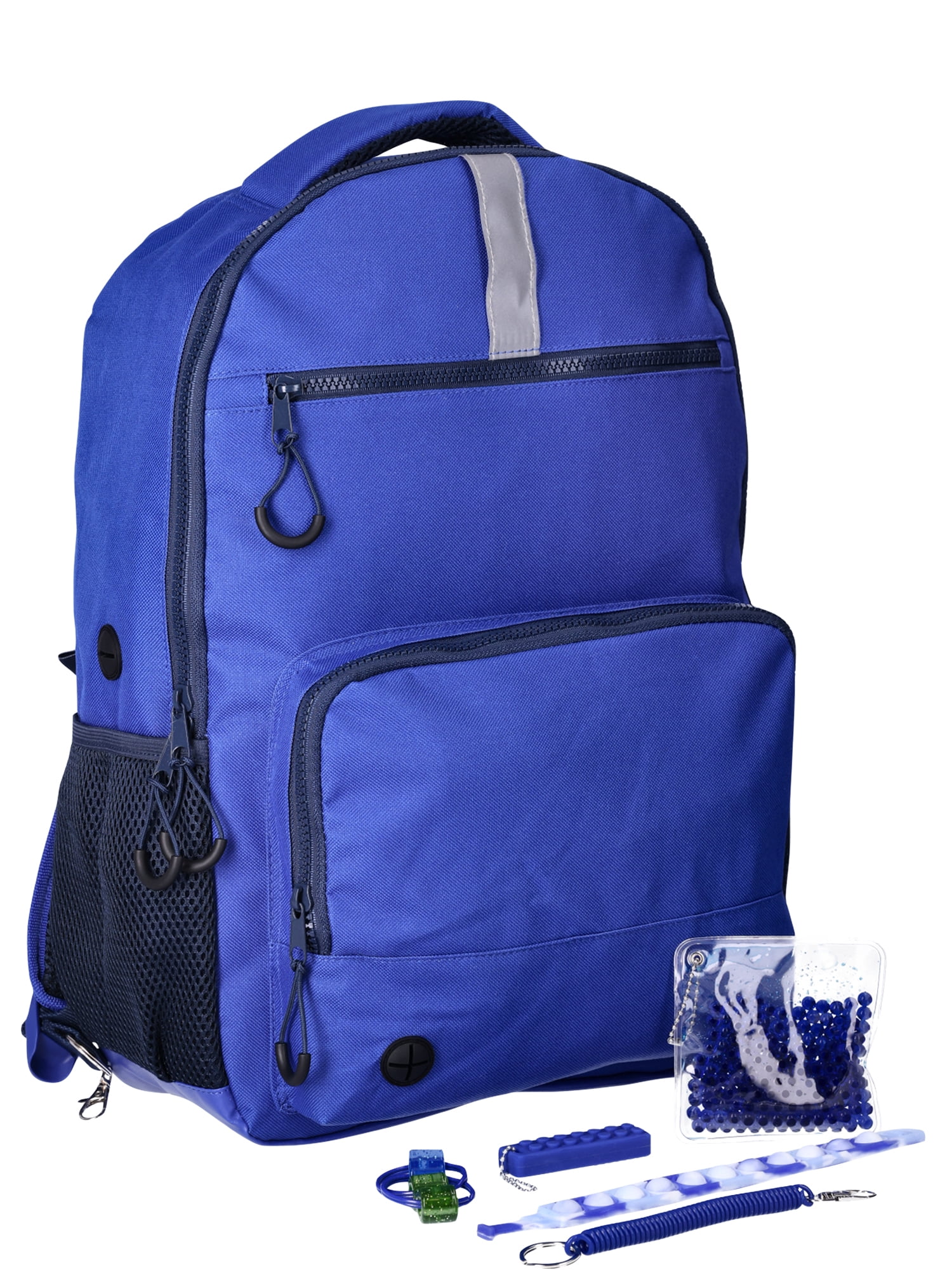Wonder Nation Sensory Boys 17" Backpack Reflex Blue - Walmart.com