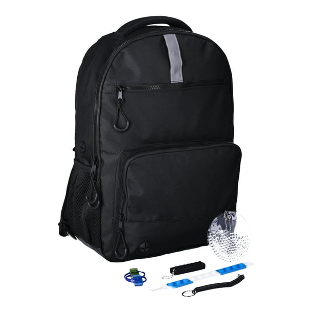 Wonder Nation Sensory Unisex 17" Backpack Black Soot - Walmart Business ...