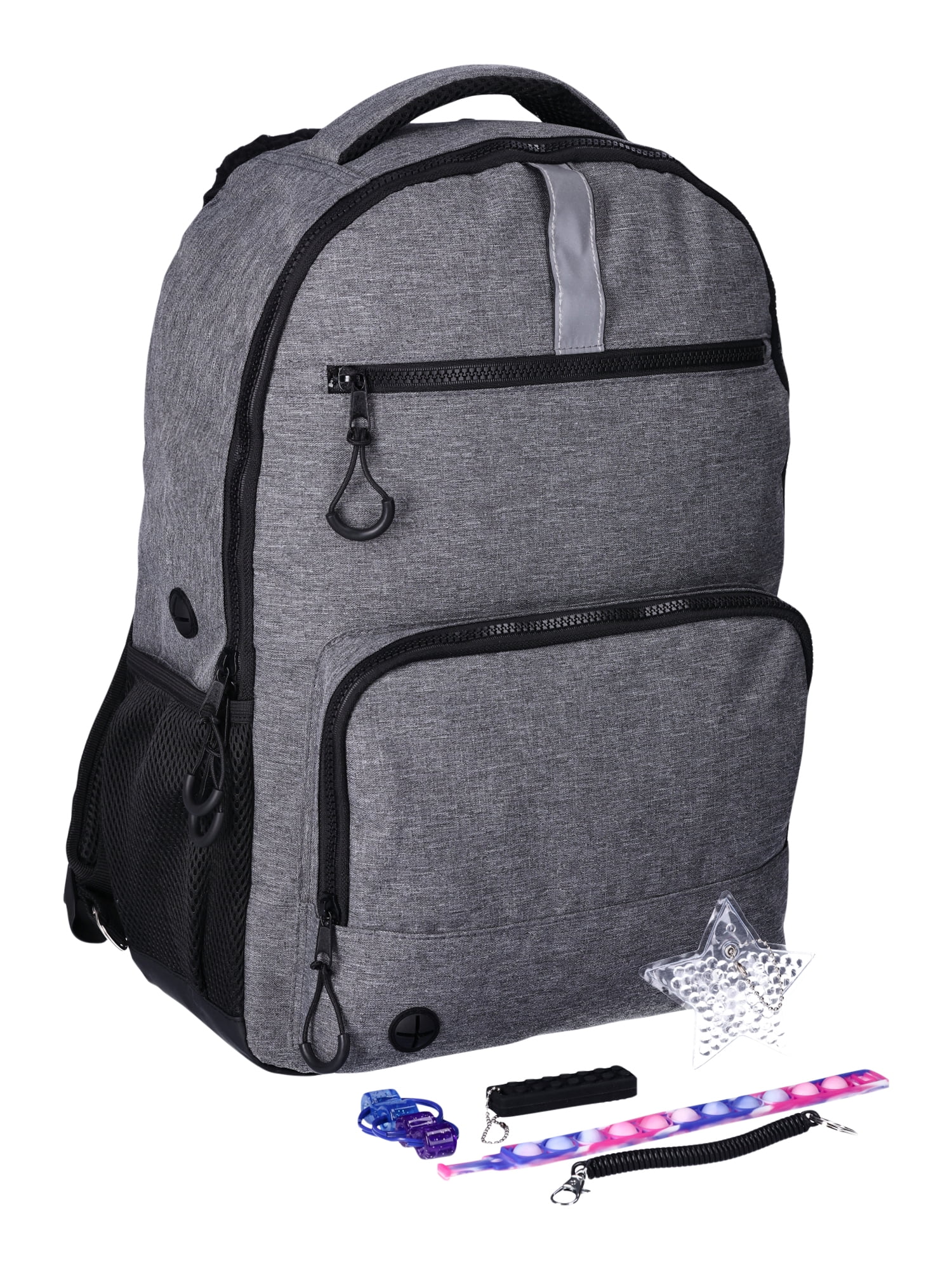 Wonder Nation Sensory Unisex 17" Backpack Charcoal Heather Grey ...