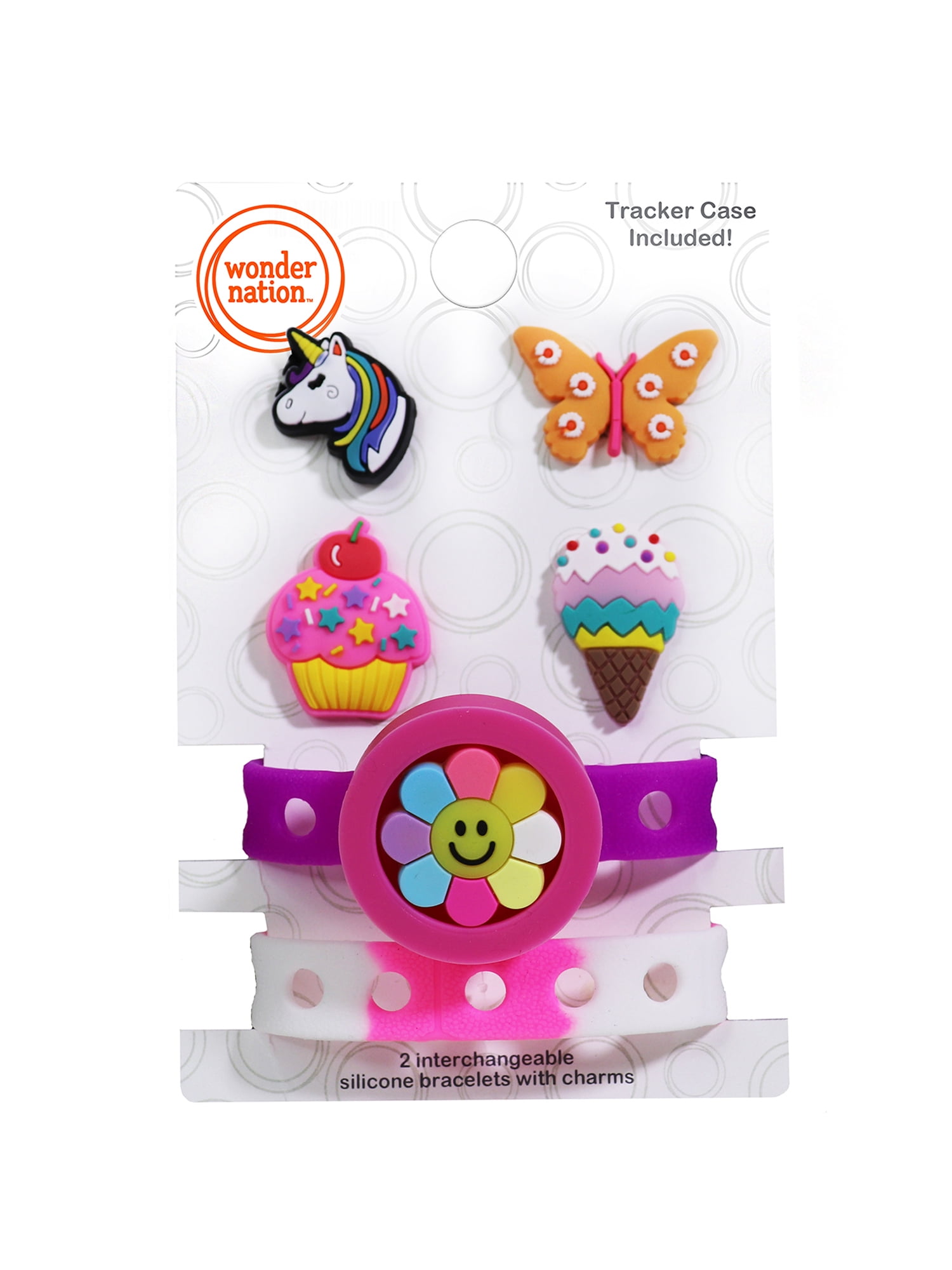 Wonder Nation Silicone Tracker Tag Bracelet Set for Kids with ...