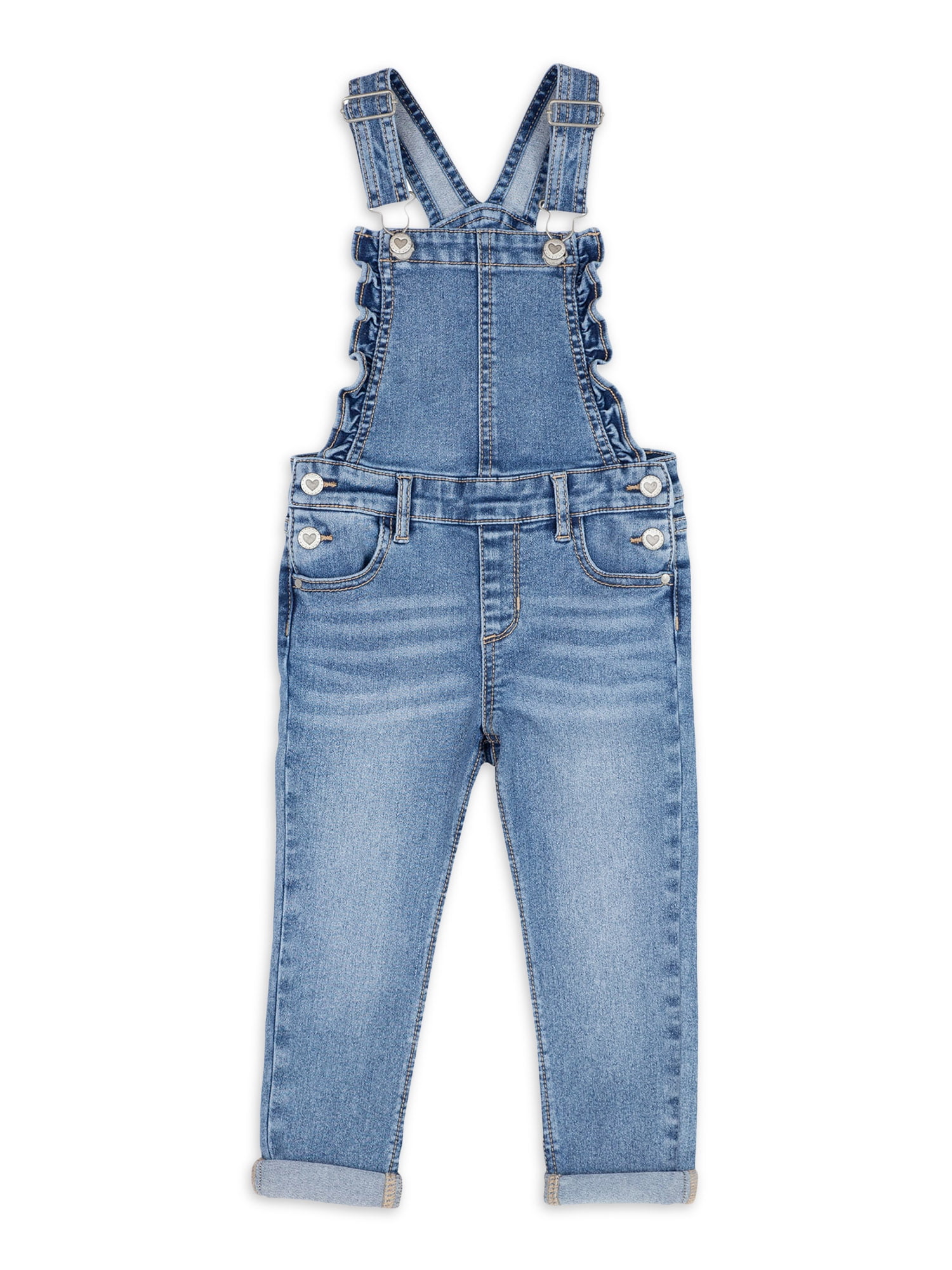 Wonder Nation Sleeveless Casual Full Length Overall (Toddler), 1 Count ...