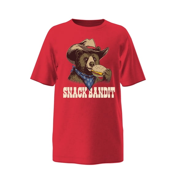 Wonder Nation Boys Snack Bandit Bear Graphic Tee, Sizes XS-XXL ...