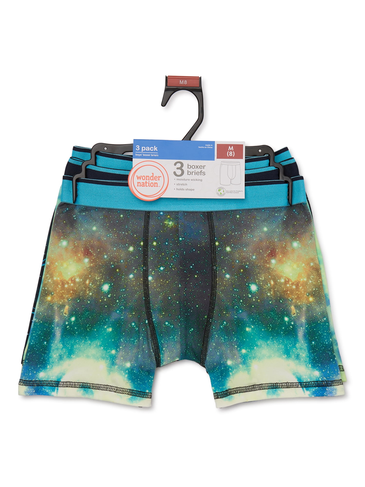 Wonder Nation Space Boxer Brief Underpants (Boys), 3-Pack - Walmart.com