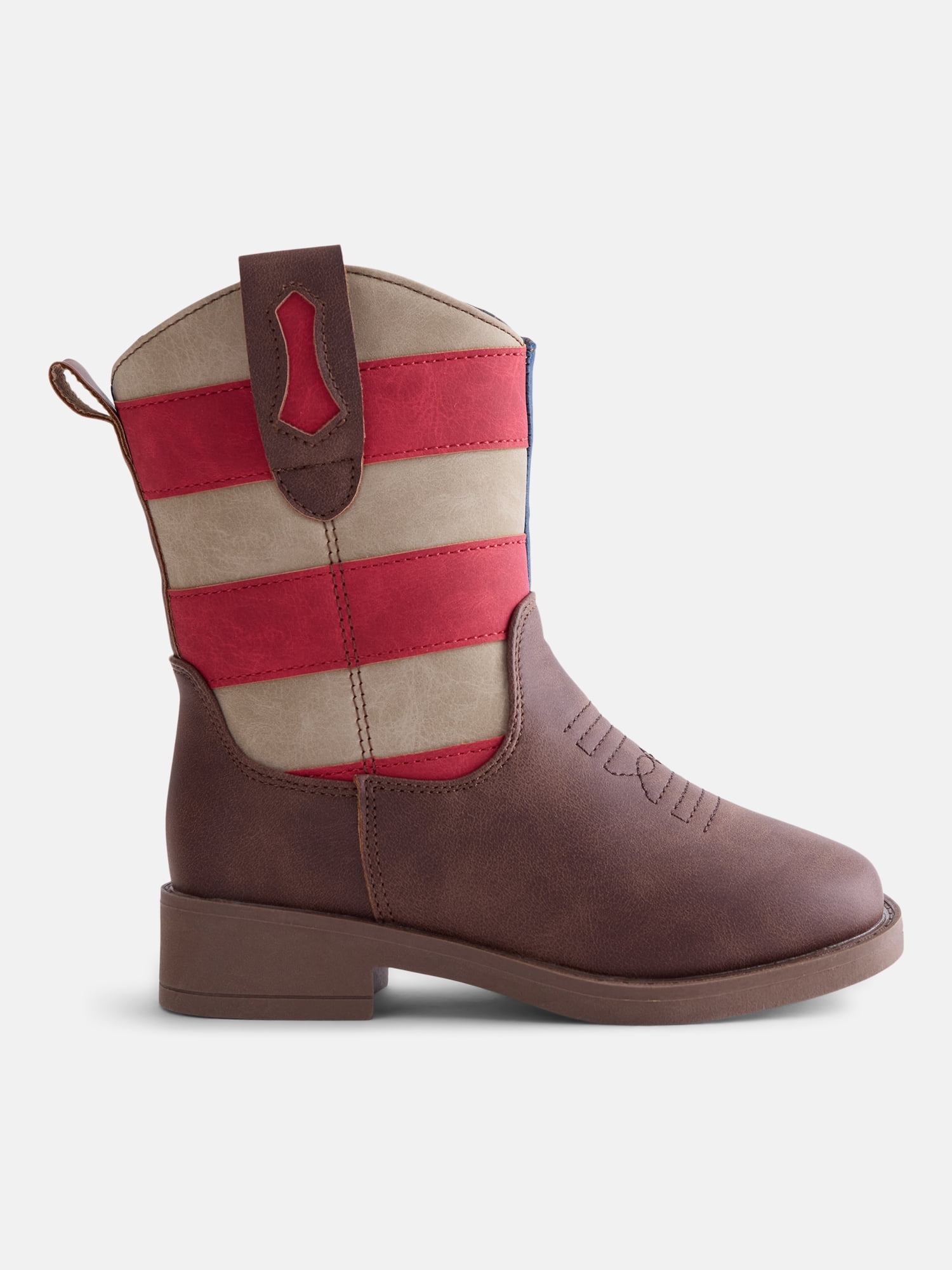 Wonder Nation Toddler and Big Boys' Americana Cowboy Boots - Walmart.com