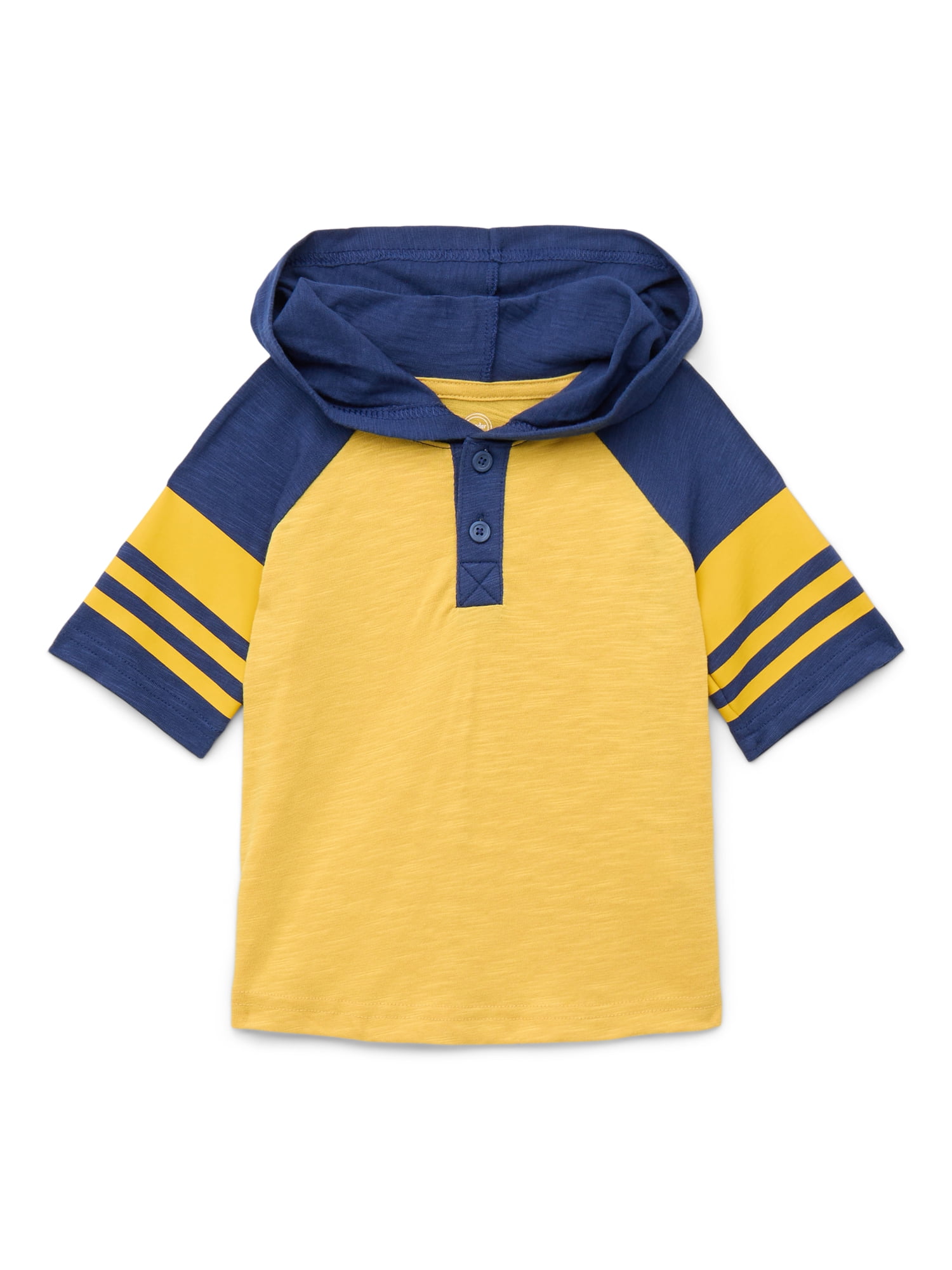 Wonder Nation Toddler Boys Hooded Tee with Short Sleeves, Sizes 12M-5T ...