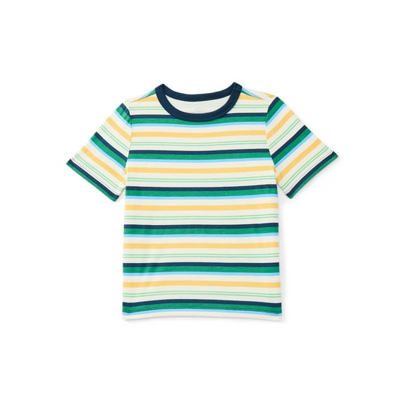 Wonder Nation Toddler Boys' Striped Tee with Short Sleeves, Size 18M-5T ...