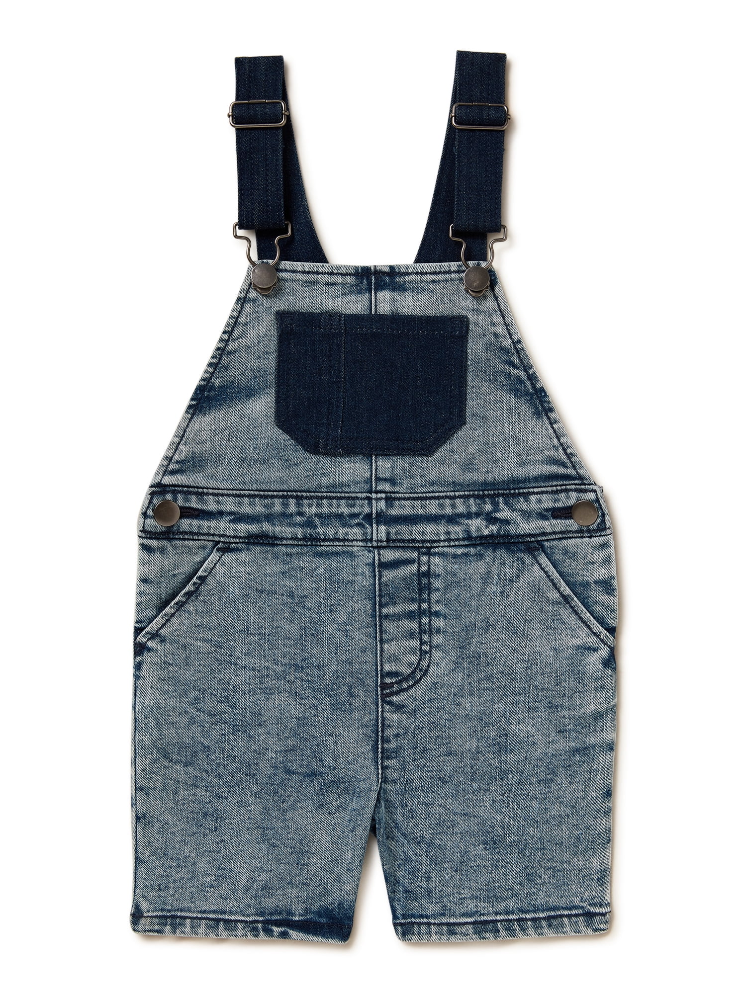 Wonder Nation Toddler Boys Denim Shortalls, Sizes 12M-5T - Walmart.com