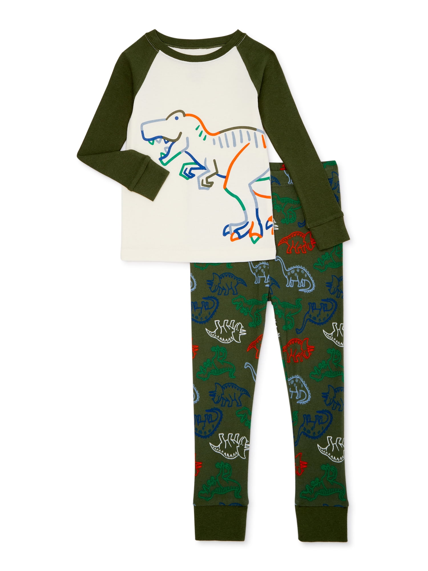 Wonder Nation Toddler Boys' Dino Sleep Set - Walmart.com