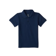 Hanes Boys School Uniform 4-18 EcoSmart Jersey Polo Shirt - Walmart.com