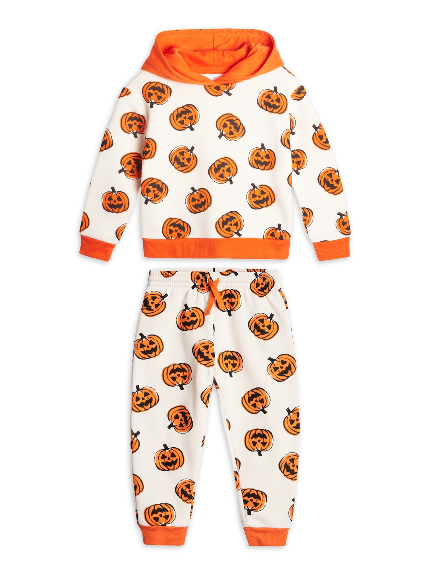 Wonder Nation Toddler Boys or Girls Halloween Fleece Outfit Set, 2 ...