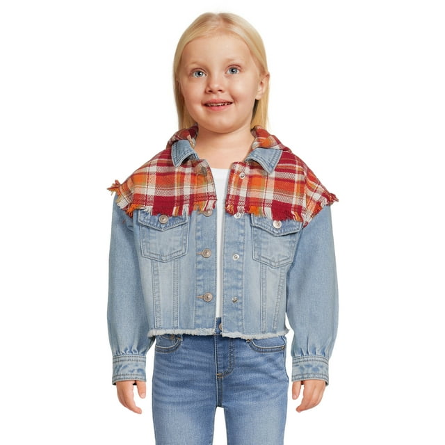Wonder Nation Toddler Girl Denim Jacket, Sizes 12M-5T - Walmart.com