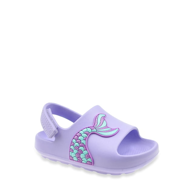 Wonder Nation Toddler Girl Eva Icon Slide Sandals - Walmart.com