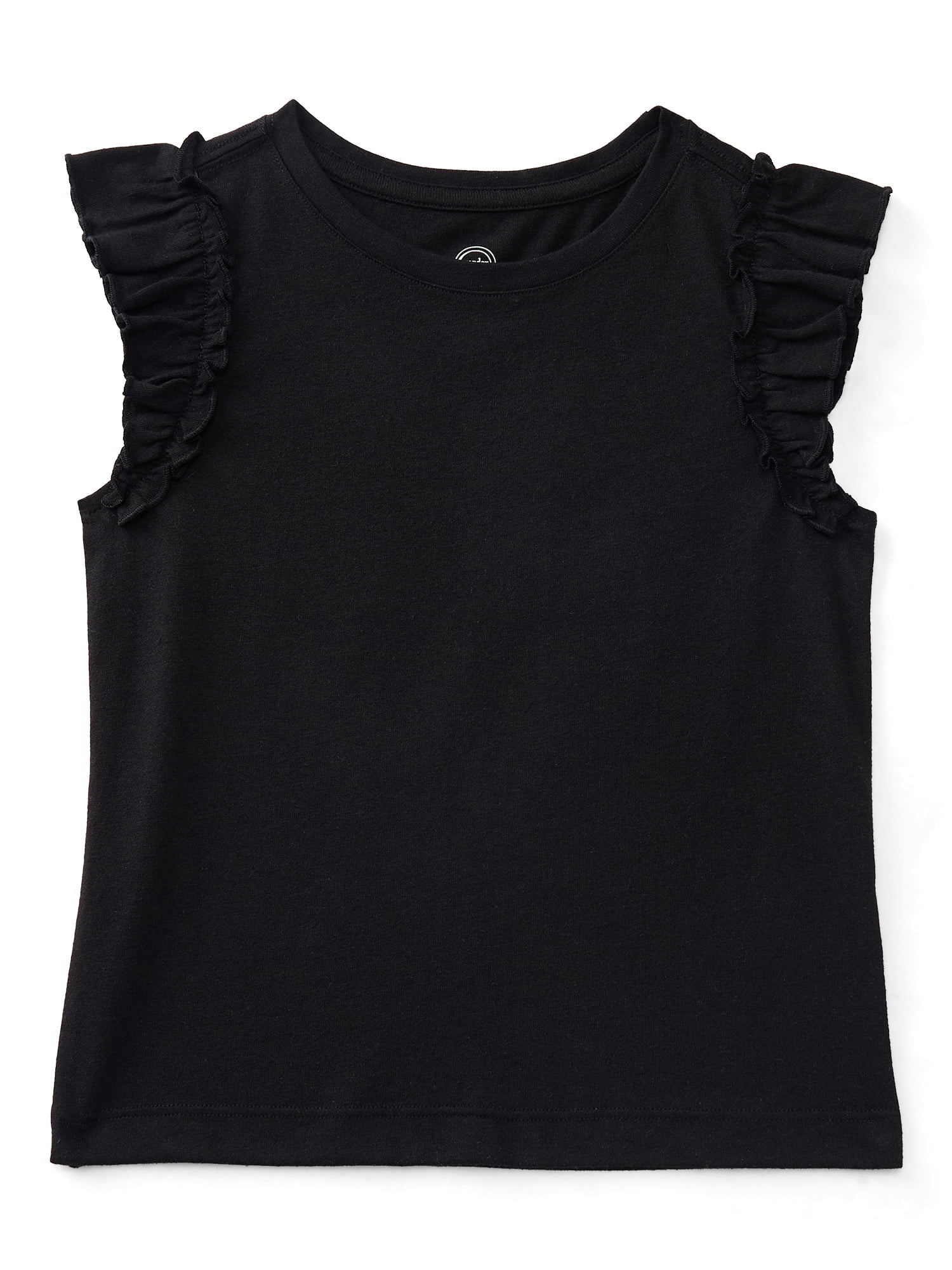 Wonder Nation Toddler Girls Tee with Flutter Sleeves, Sizes 18M-5T ...