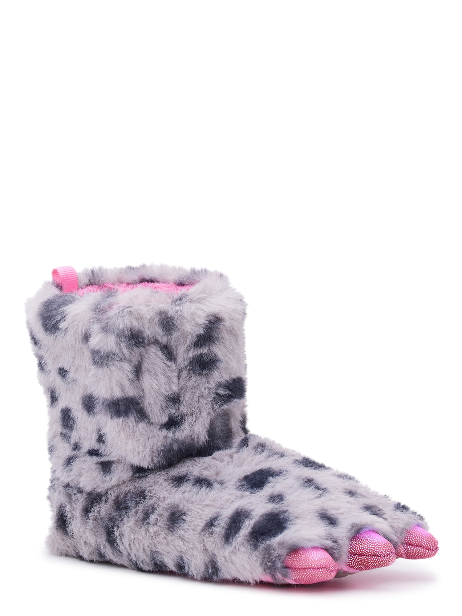 Wonder Nation Toddler Girl Light Up Monster Claw Foot Bootie Slippers ...