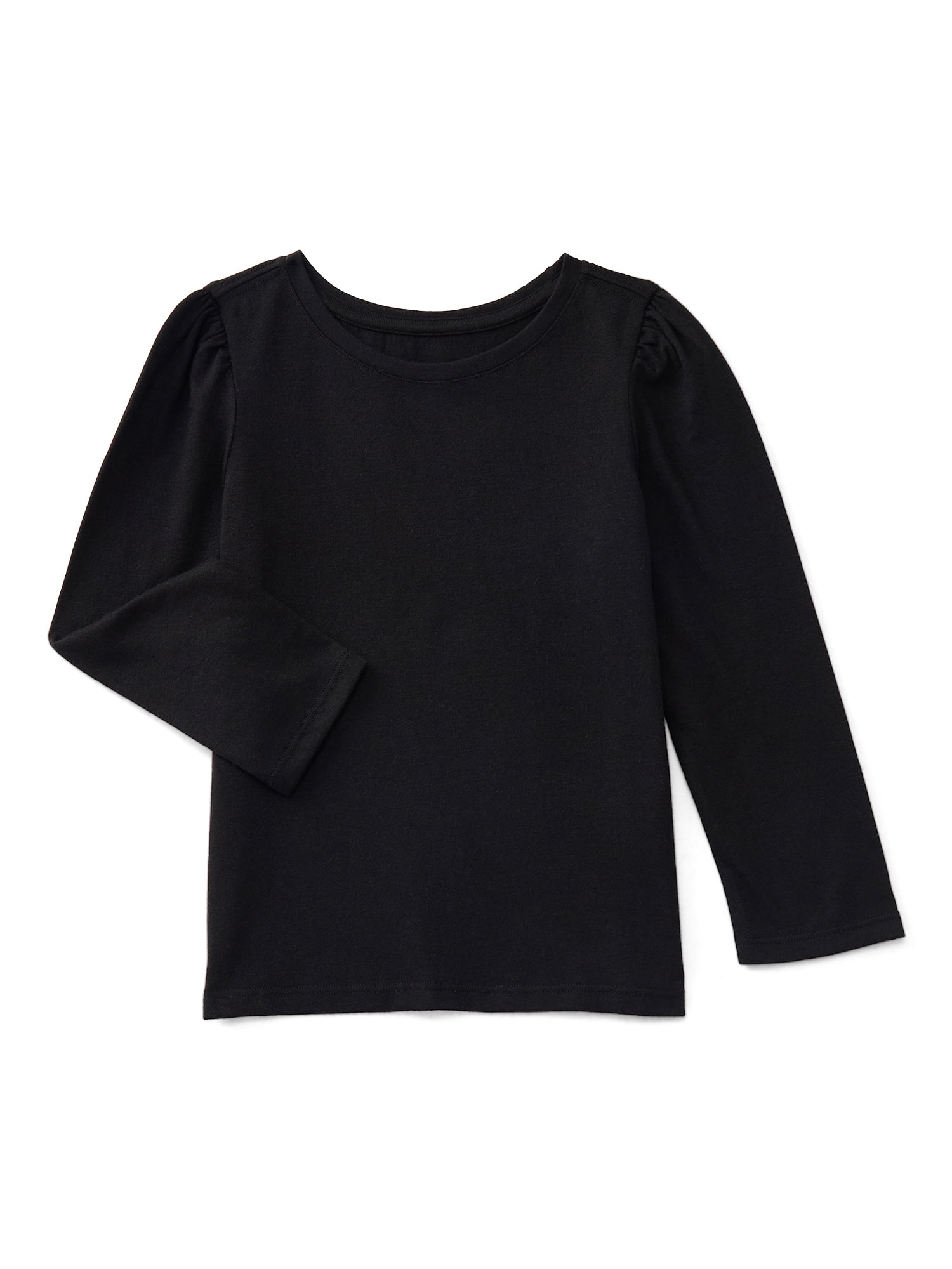 Wonder Nation Toddler Girls Tee with Long Sleeves, Sizes 18M-5T ...