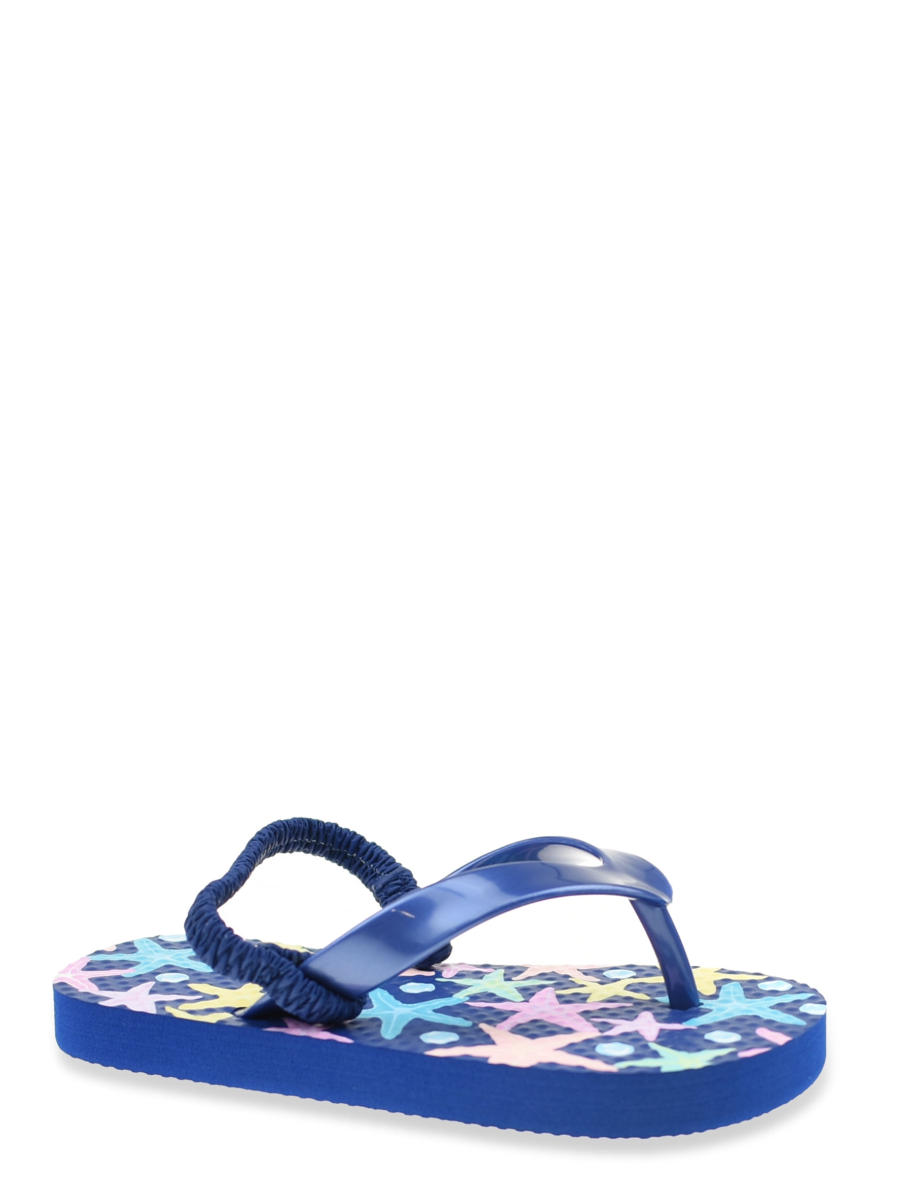 Wonder Nation Toddler Girl Printed Flip Flop Sandals, EVA Beach and ...