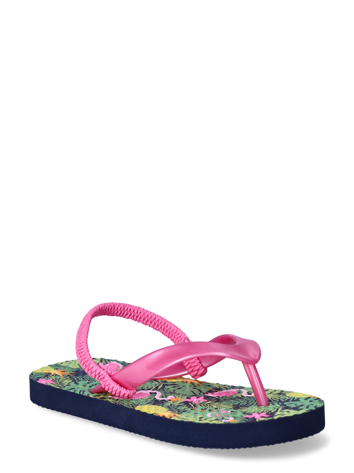 Wonder Nation Toddler Girl Printed Flip Flop - Walmart.com