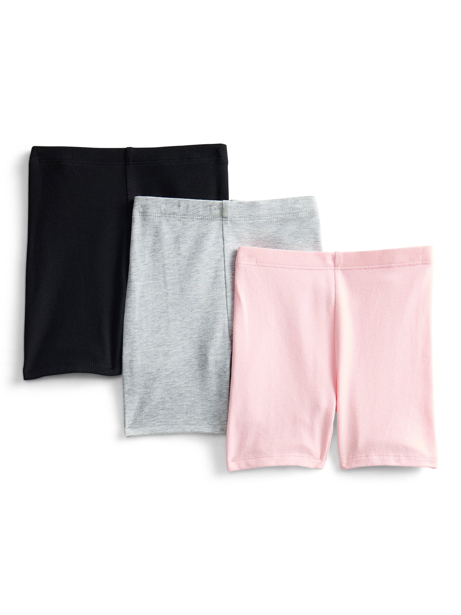 Wonder Nation Toddler Girls Essential Bike Shorts, 3-Pack, Sizes 18M-5T ...