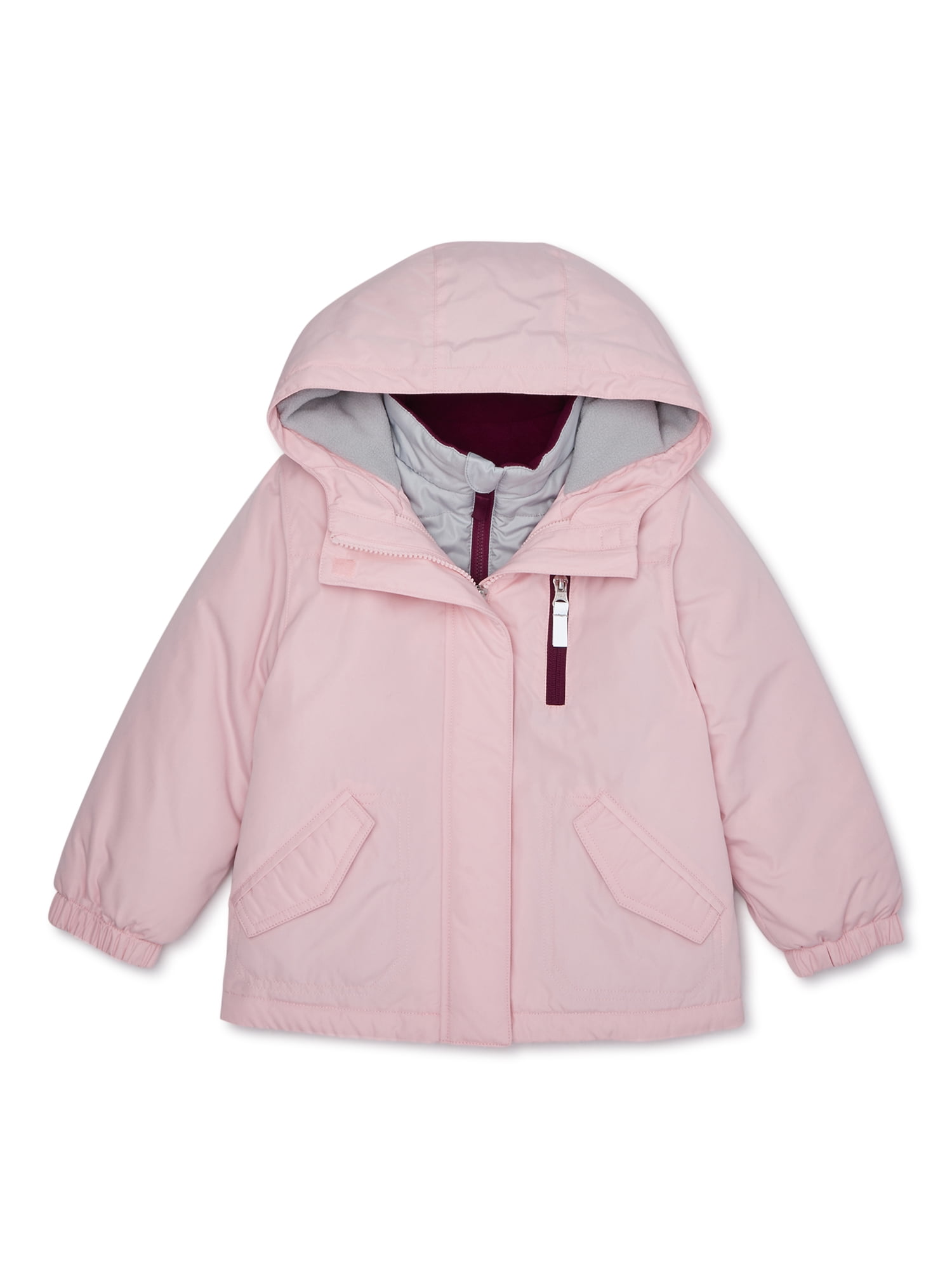 Wonder Nation Toddler Girls 4-in-1 Systems Jacket Coat - Walmart.com