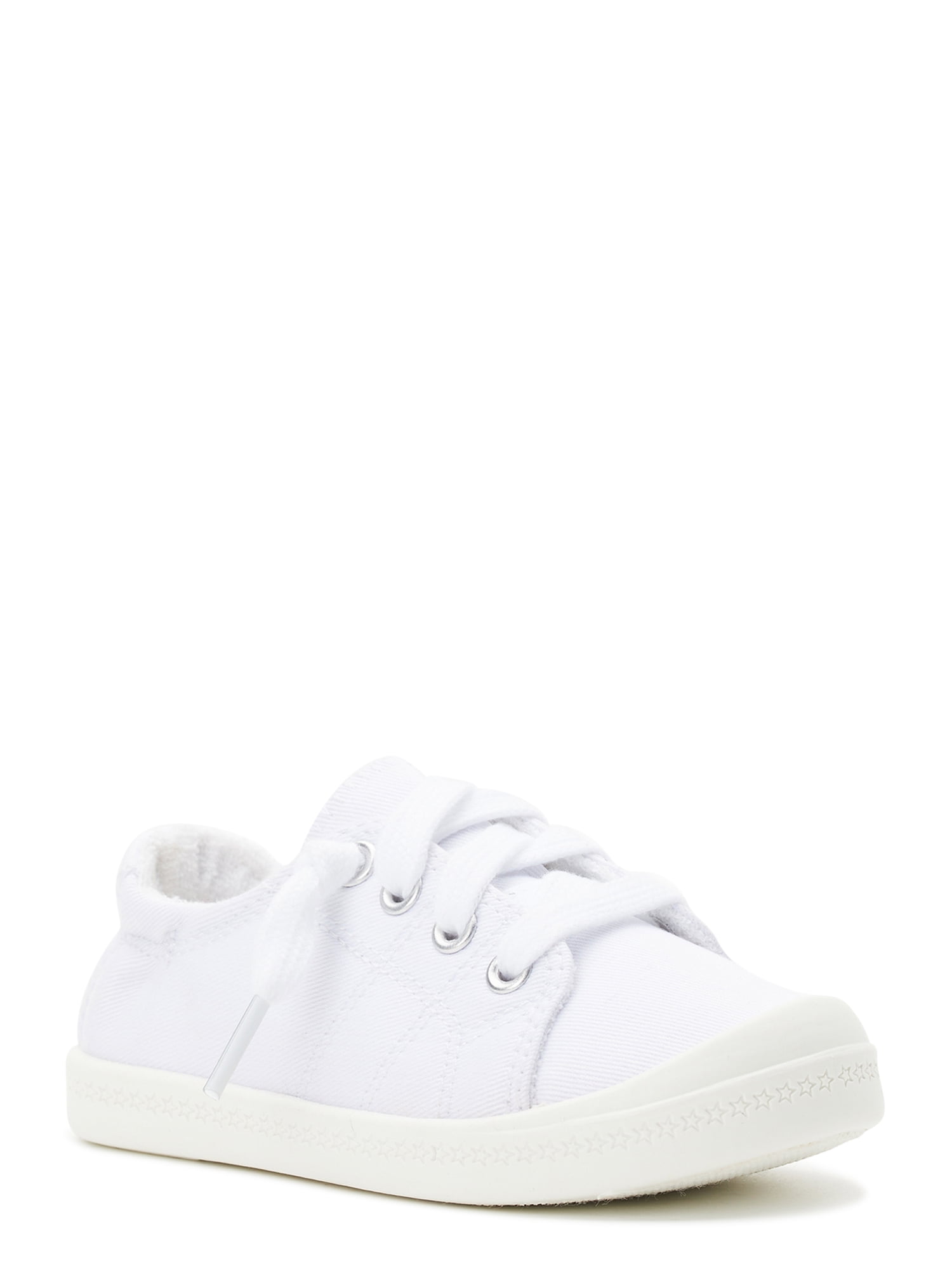 Wonder Nation Toddler Girls Slip-On Bump Toe Shoes with Scrunch Back ...