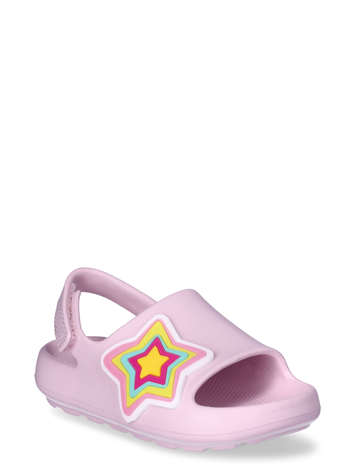 Wonder Nation Toddler Girls EVA Icon Slide Sandals - Walmart.com