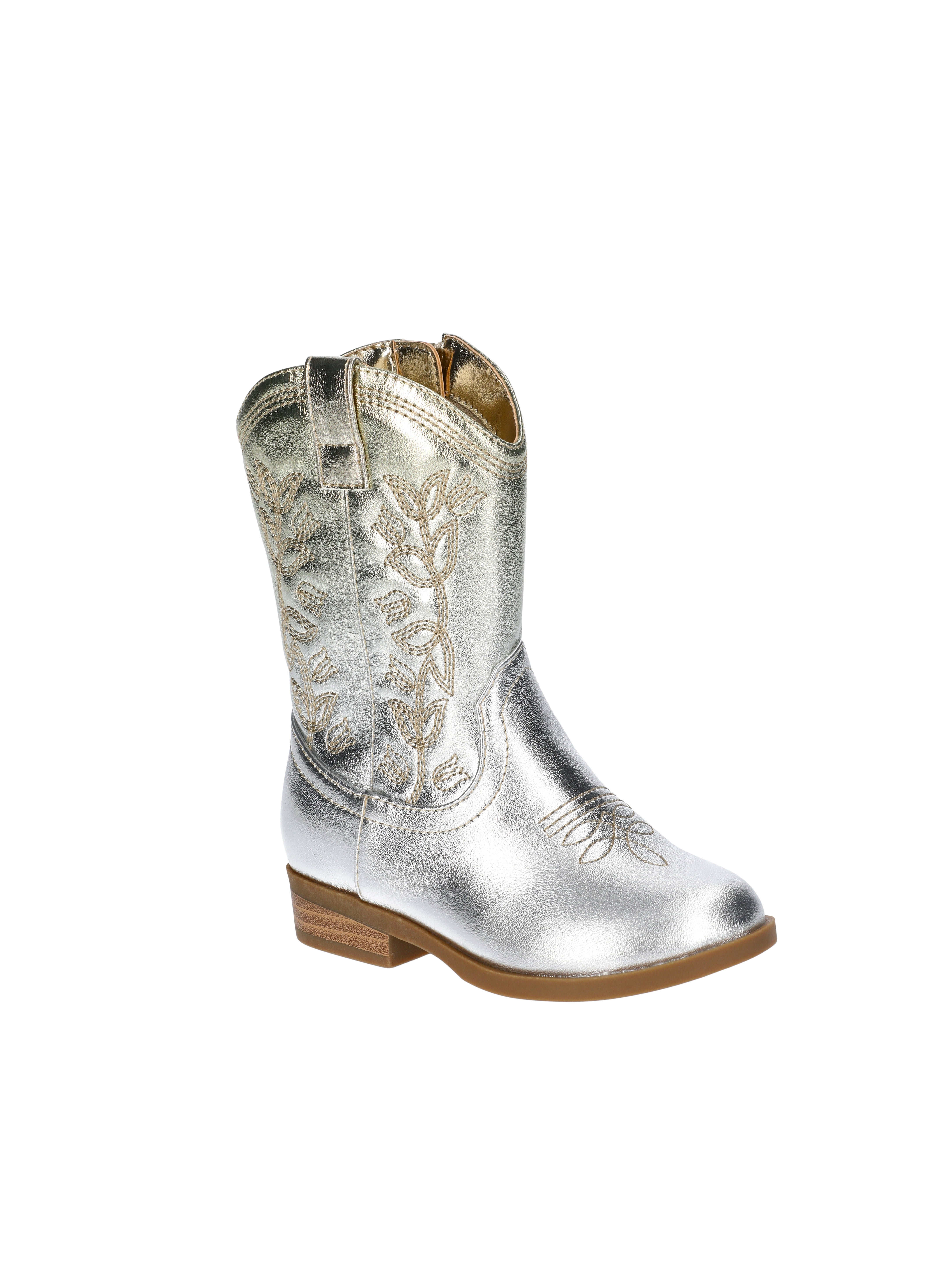 Wonder Nation Toddler and Girls' Metallic Ombre Western Cowgirl Boots ...