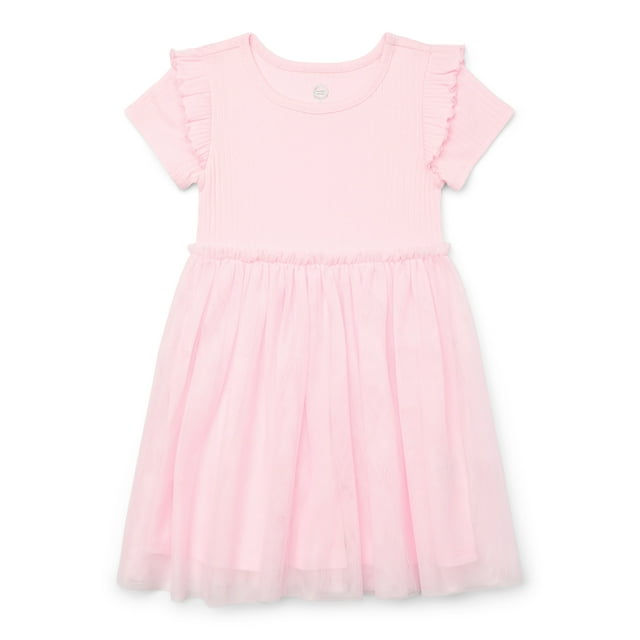 Wonder Nation Toddler Girls Tutu Dress, Short Sleeve, Sizes 12M-5T ...