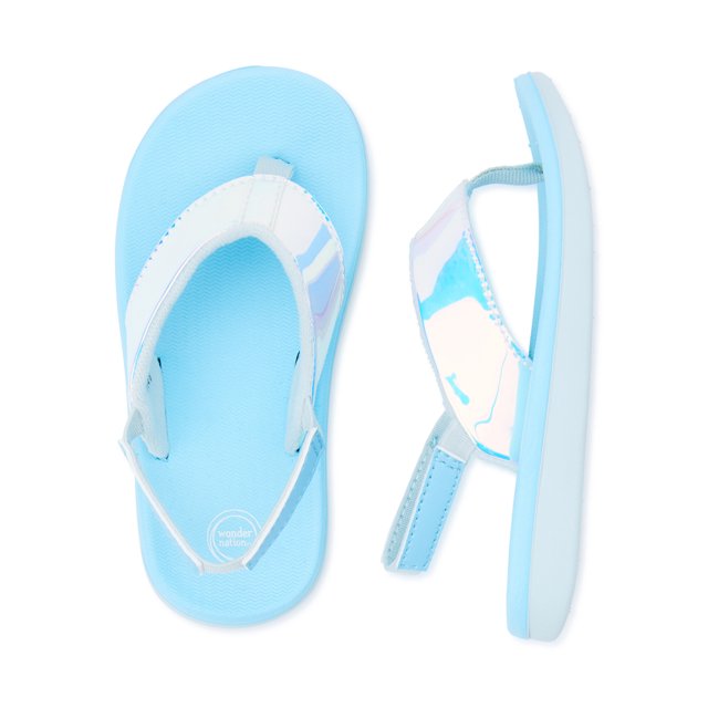 Wonder Nation Toddler Girls Sport Flip Flops - Walmart.com