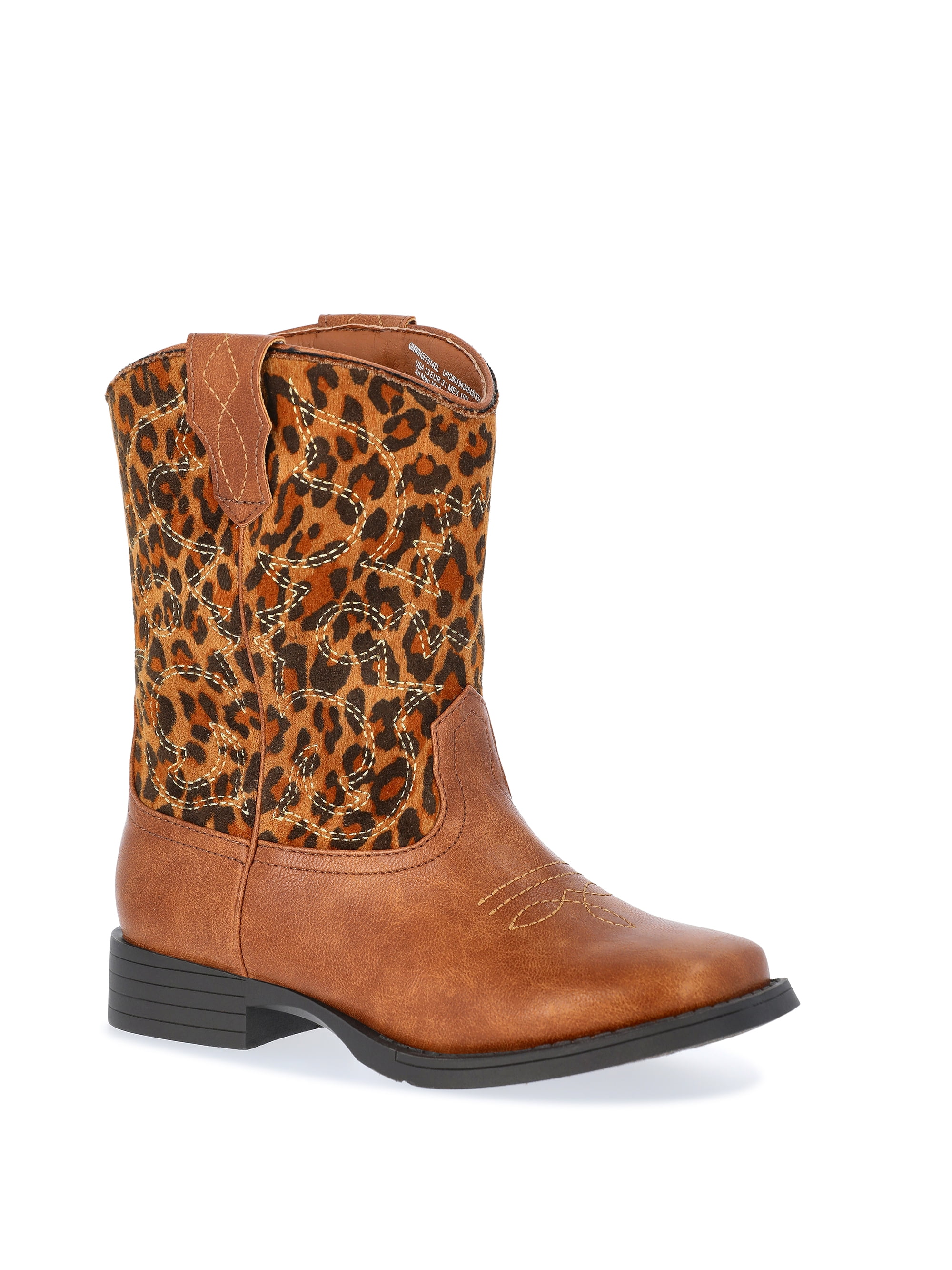 Wonder Nation Toddler & Big Girls Western Cowgirl Boot - Walmart.com