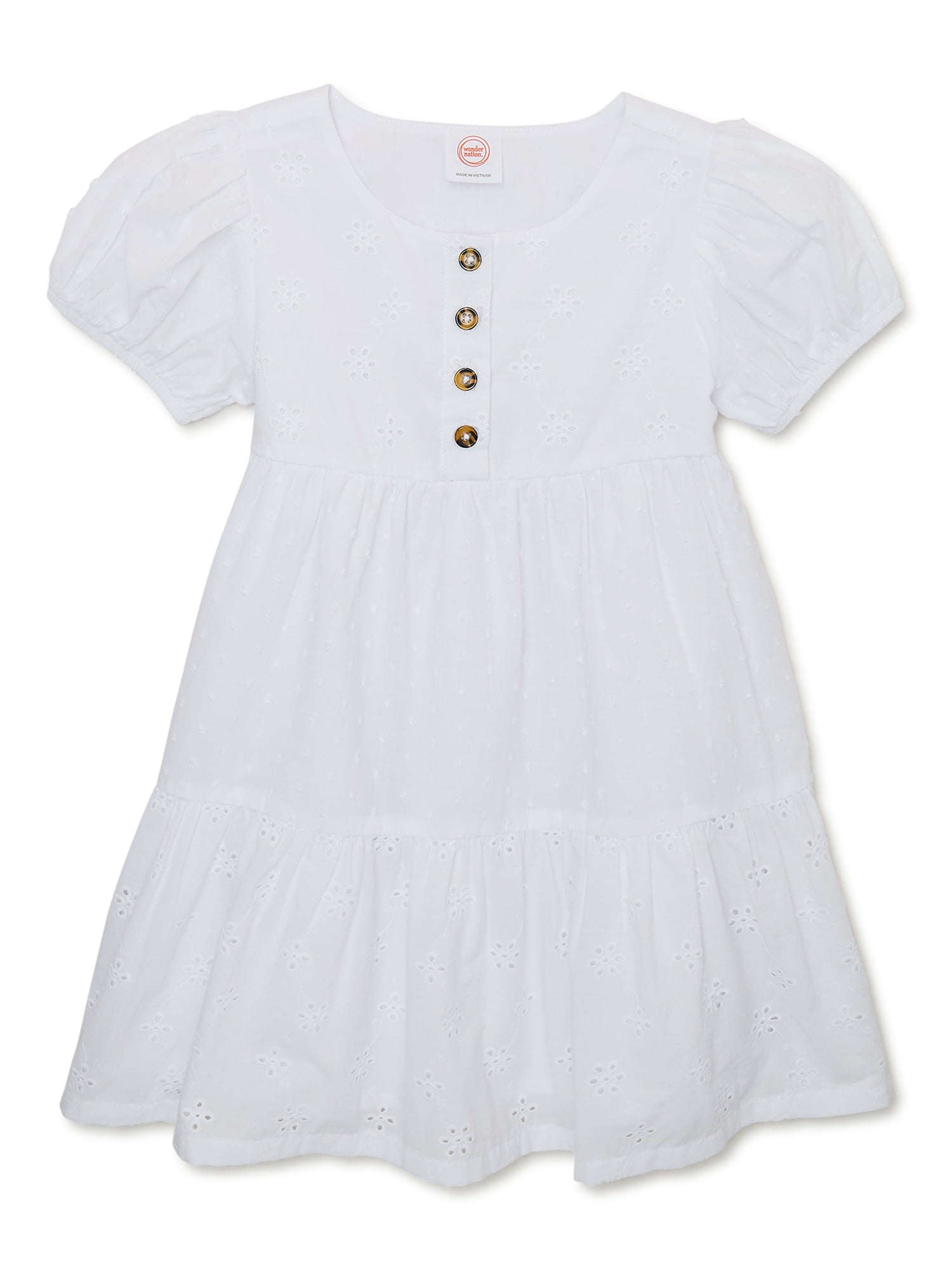 Wonder Nation Toddler Girls Woven Dress, Sizes 12M-5T - Walmart.com