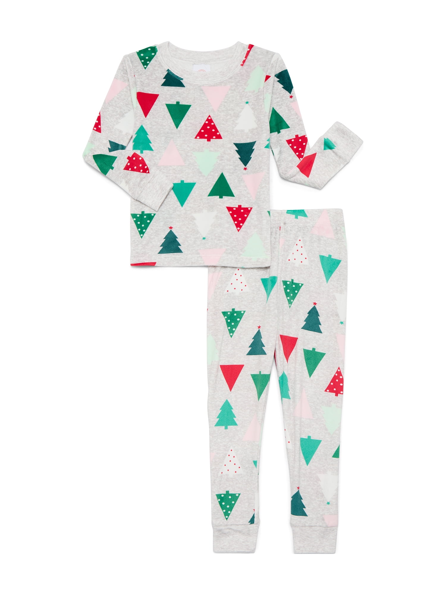 Wonder Nation Toddler Boys Long Sleeve Tight Fit Top and Pants Sleep ...