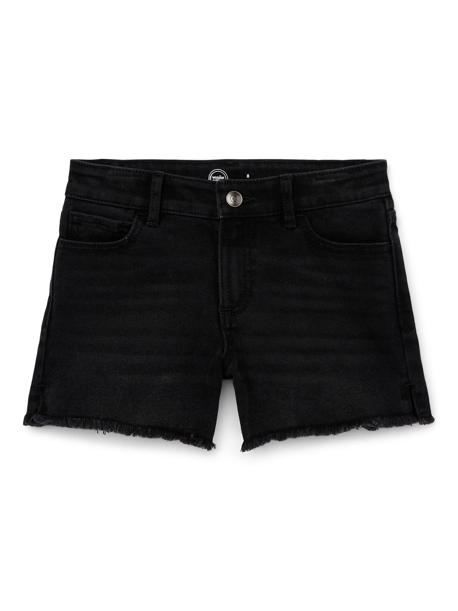 Wonder Nation Girls Denim Shorts with Frayed Hem, Sizes 5-18 - Walmart.com