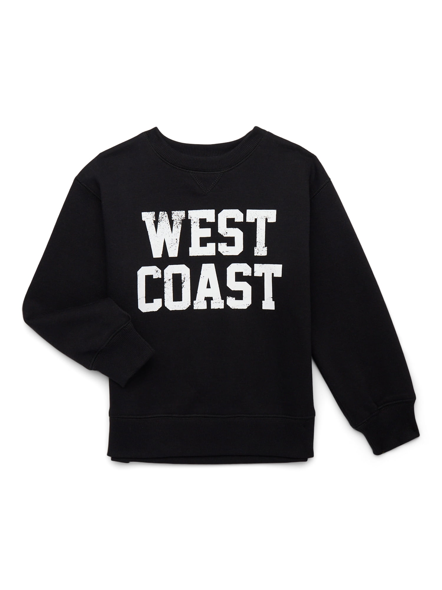 Wonder Nation Girls City Graphic Crewneck Sweatshirt - Sizes 4-18 - Walmart.com